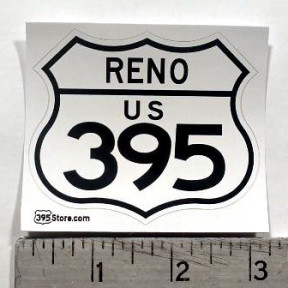 Reno Nevada 395 - Eastern Sierra Sticker - 395 Store