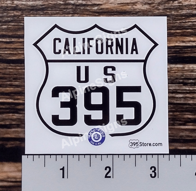 395 California Retro Sticker - 395 Store