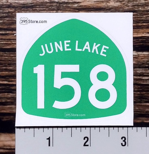 June Lake 158 California Highway Sticker - 395 Store