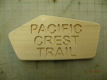 Pacific Crest Trail wood carved sign - 395 Store