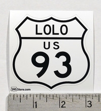 Lolo Montana Route 93 Sticker - 395 Store