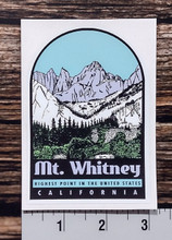 Mt Whitney Lone Pine California Old Retro Sticker - 395 Store