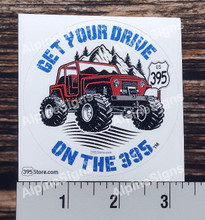 Get Your Drive on the 395 - 4x4 Eastern Sierra Sticker - 395 Store