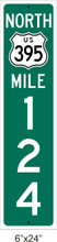 395 Mile Marker Route Sign - 395 Store