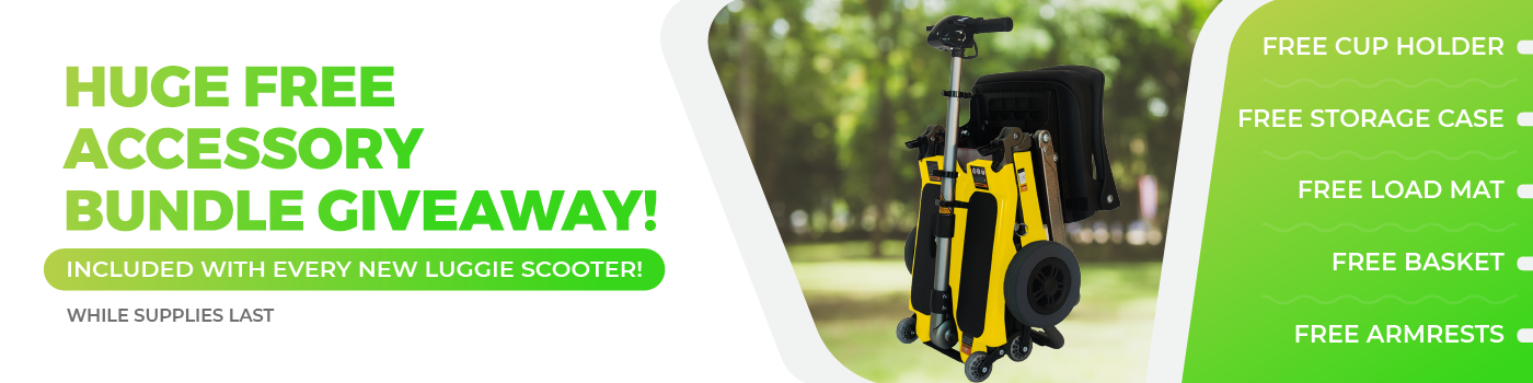 Folding Scooter, Travel Mobility Scooter - Luggie Scooter