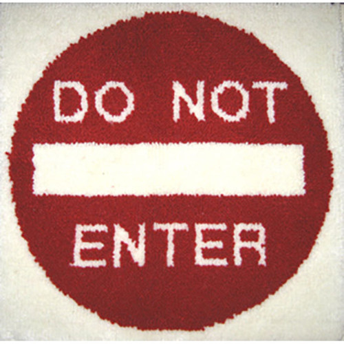 Do Not Enter Latch Hook Rug Kit