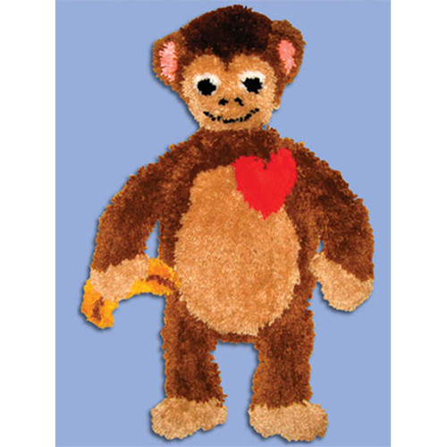 Monkey Huggables Rug Huggables?Ö Latch Hook Rug Kit