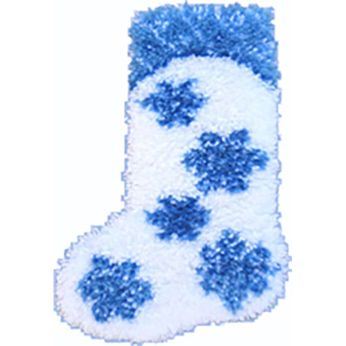 Snowflake Latch Hook Christmas Stocking Kit
