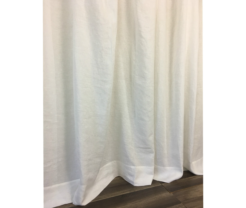 Soft White Linen Curtains , extra long curtains, Custom Curtains