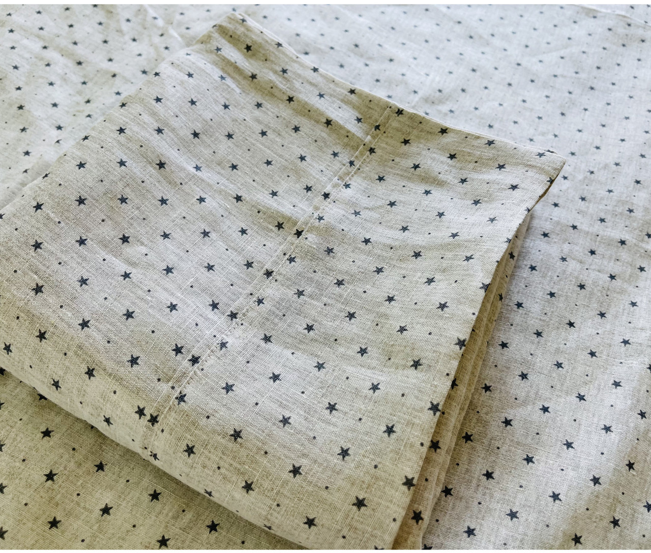 Star Linen Bed Sheets Set
