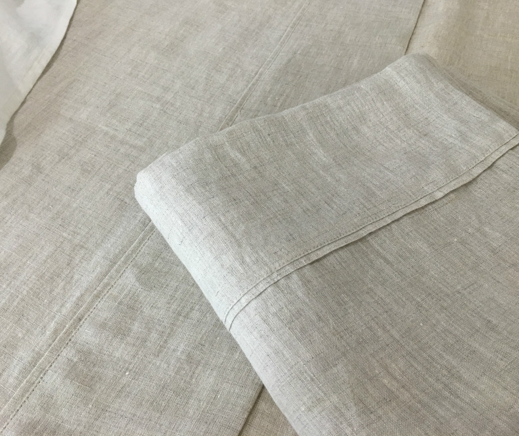 Natural Linen Sheets Set, No Dye, No Coloring | Handcrafted by Superior ...