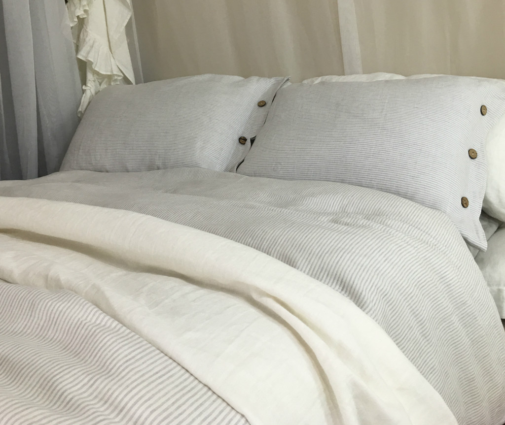 Linen Duvet Cover with Wooden Buttons - Pick Your Color, Custom Size ...