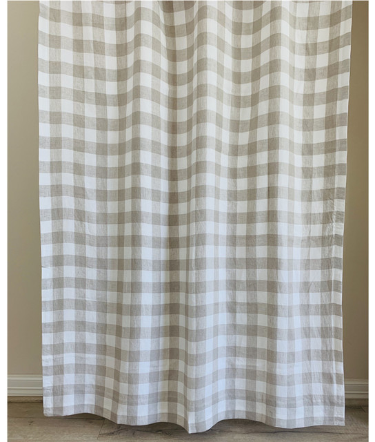 Buffalo Linen Check Shower Curtain