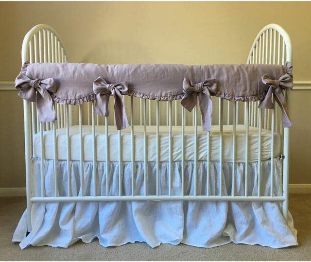Orchid Purple Crib Rail Guard | Handcrafted by Superior Custom Linens