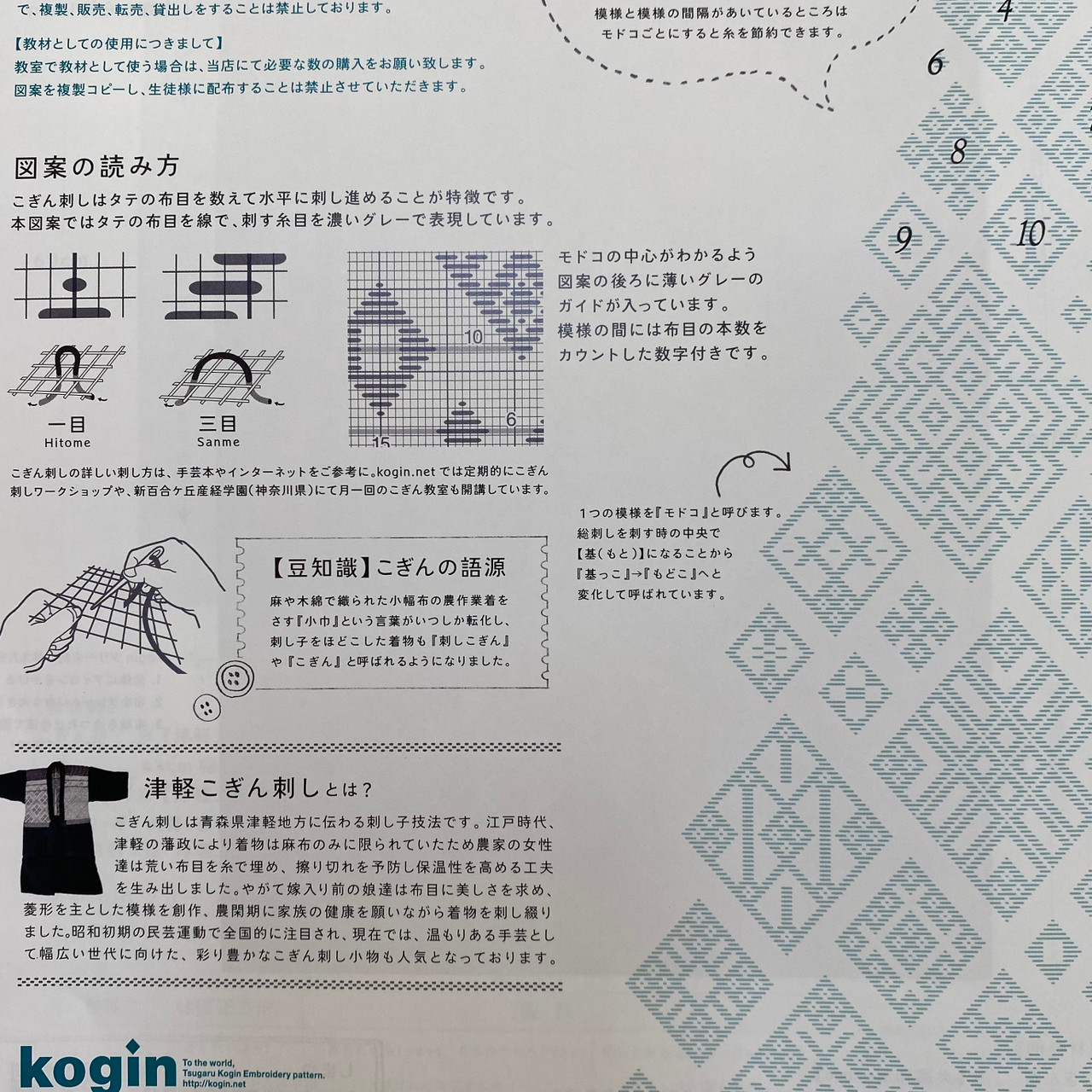 Kogin Pattern - Kogin Tree: KN-1103