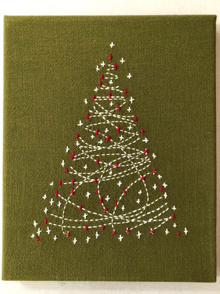 Sashiko Christmas Tree Kit Green SCTKG-19 - BeBe Bold: Japanese ...