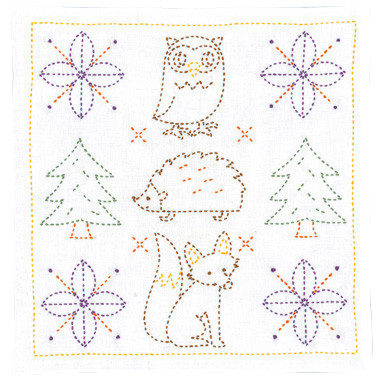 Sashiko Christmas Tree Kit Red - BeBe Bold: Japanese Textiles & Craft