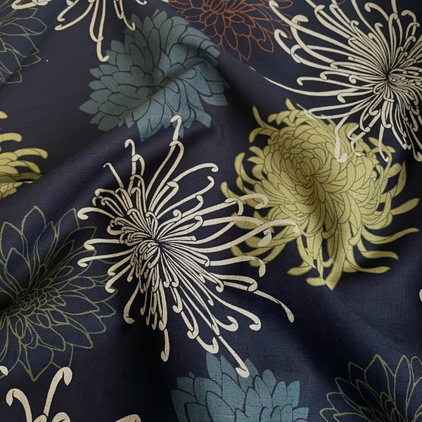 Kobayashi Cotton Fabric Navy (KTS7060B) - BeBe Bold: Japanese Textiles ...