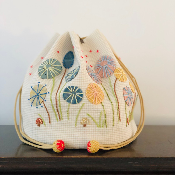 Wildflowers Freeform Applique Bag Pattern