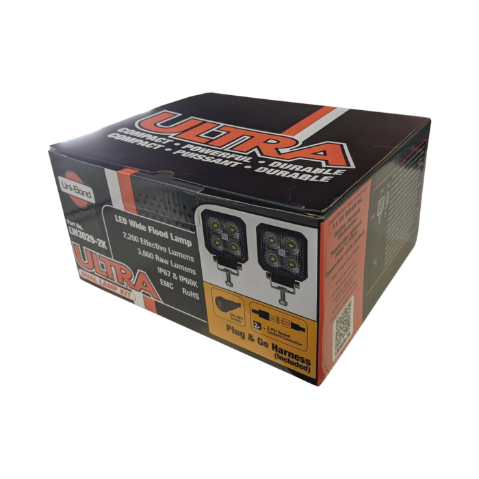 ULTRA Series Square LED Flood Dual Lamp Kit - LF Truck Centre Ltd.