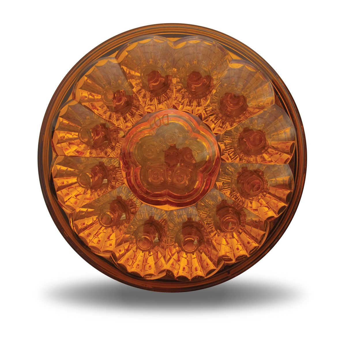 4" Super Diode Amber Stop, Turn & Tail LED (17 Diodes)" - LF Truck ...