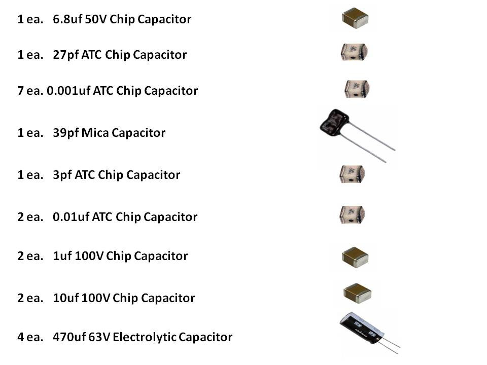 2M 1KW AMPLIFIER COMPONENT SET