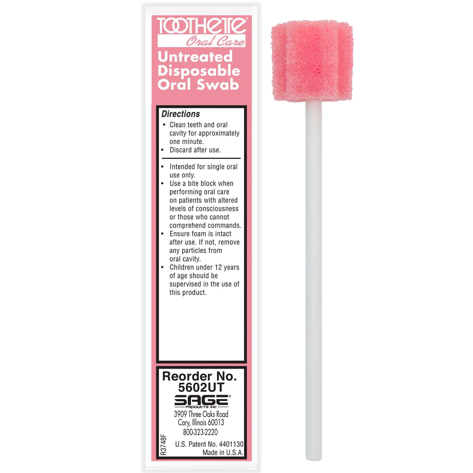 Sage Toothette Suction Swab with Perox-A-Mint | Stryker Home Care