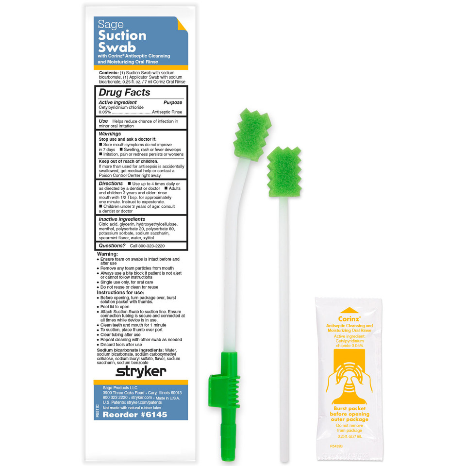 Sage Suction Toothbrush with Corinz | Stryker Home Care