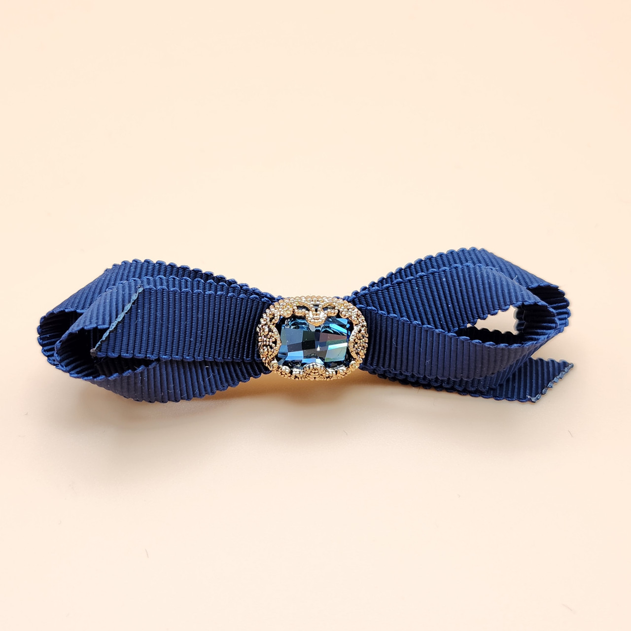 Ribbon Jewel Hair Slide (Blue) - Parkside Accessories Ltd