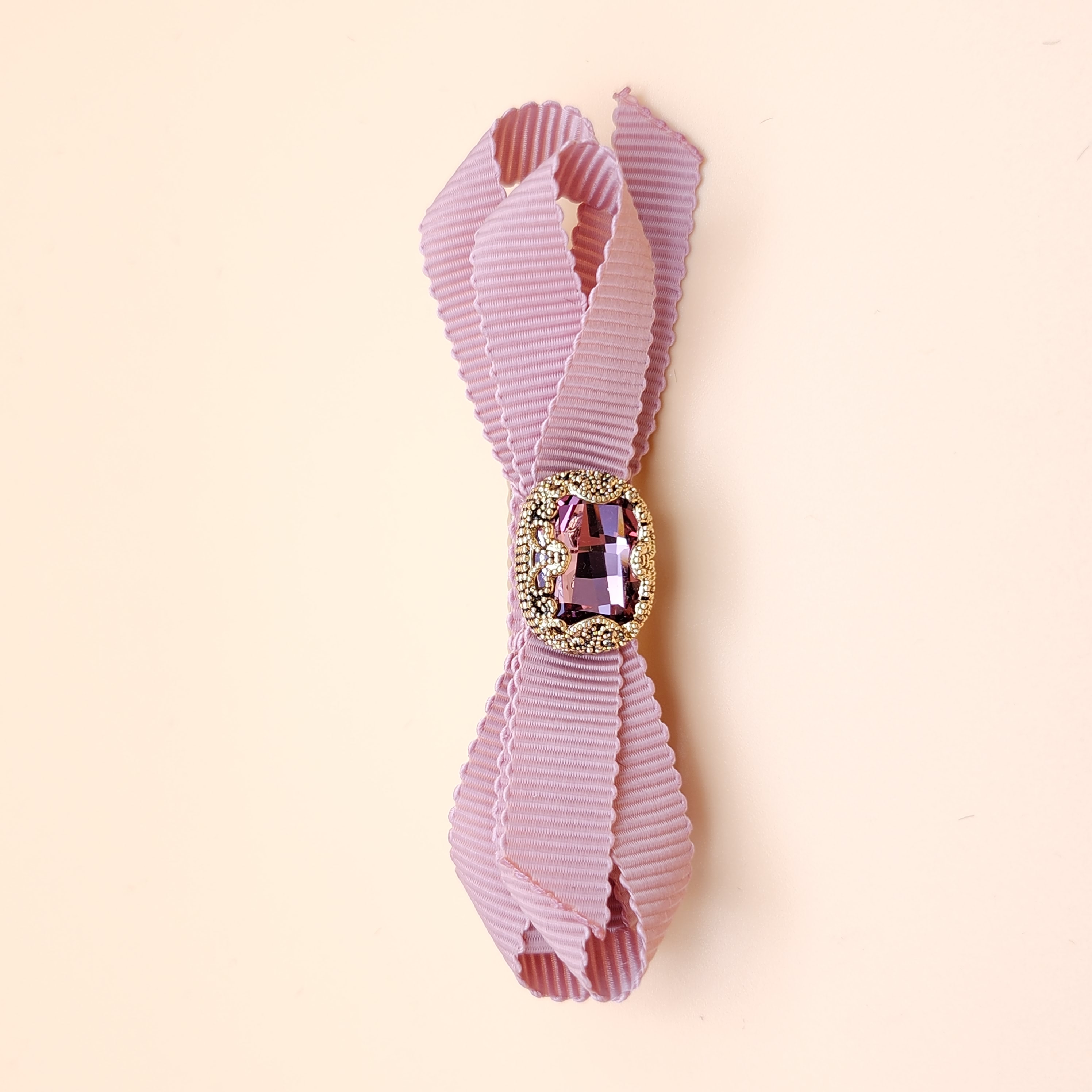 Ribbon Jewel Hair Slide (Pink) - Parkside Accessories Ltd