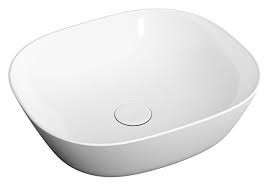Vitra square bowl sink 45cm Without tap hole without overflow hole ...
