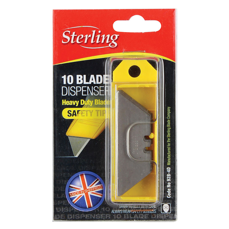 Heavy Duty Bull Nose Blade in Dispenser (x10) - Cost Less Bolts