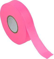 FLUORO PINK FLAGGING TAPE - Cost Less Bolts