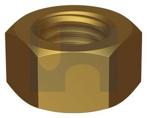 BRASS HEX NUT BSW HEC - Cost Less Bolts