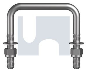 GALVANISED SQUARE U-BOLT KIT BSW - Cost Less Bolts