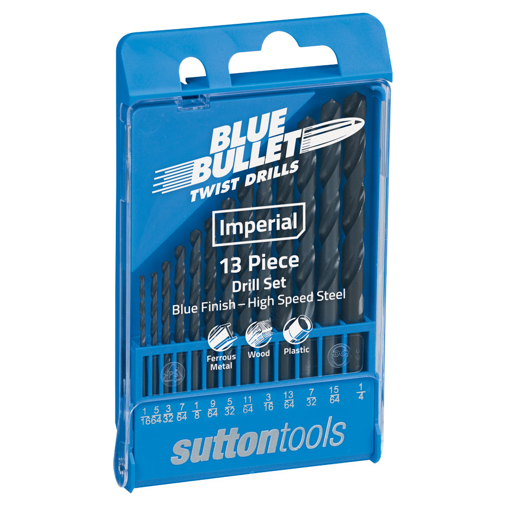 JOBBER DRILL SET HSS BLUE BULLET IMPERIAL - Cost Less Bolts