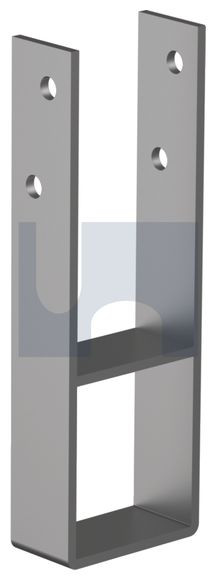 POST SUPPORT HEAVY DUTY GALVANISED U SHAPE WITH BAR