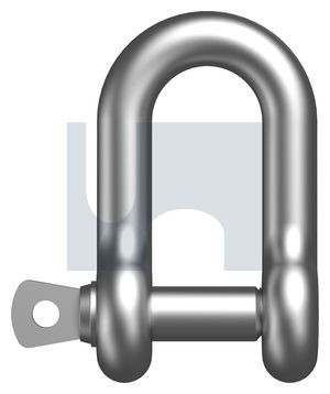 GALVANISED D SHACKLE STANDARD HEC MILD STEEL