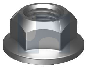 ZINC PLATED M20 HEX FLANGE CONE LOCK NUT DIN6927 CLASS 10 METRIC