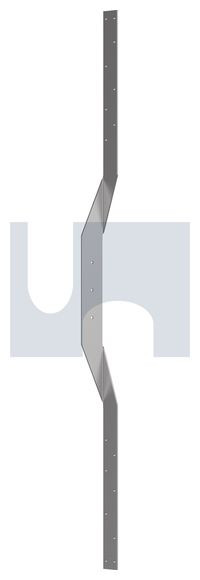 GALVANISED CYCLONE TIE DOWN STRAP PUNCHED - Cost Less Bolts