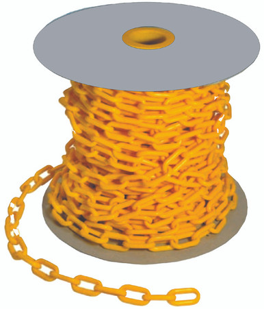 6MM X 40MTRS YELLOW SAFETY CHAIN - Cost Less Bolts