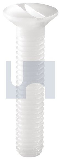 NYLON CSK SL MACHINE SCREWS METRIC - Cost Less Bolts
