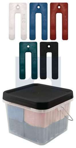 PLASTIC PACKING SHIM - WINDOW PACKERS MIXED* TUB 400pce