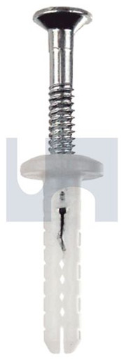 ZINC PLATED HAMMER SCREW WITH LARGE COLLAR TORX DRIVE MUNGO