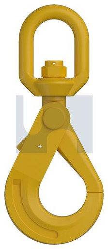 SAFETY HOOK WITH SWIVEL POWDER COATED HEC3776 GRADE 80