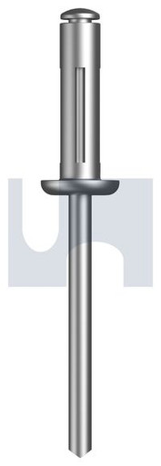 RIVET ALL ALUMINIUM 5154 DOME TRIFORM PLAIN AADNS - Cost Less Bolts