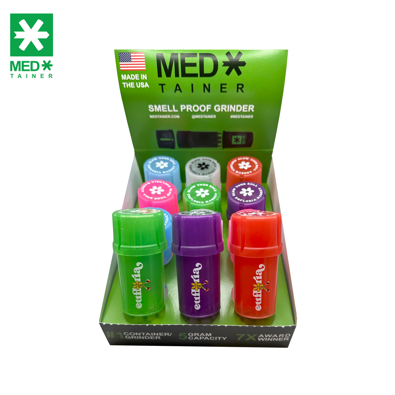 Eufloria Market Medtainer 12 Pack Display | Infinity Wholesale Group