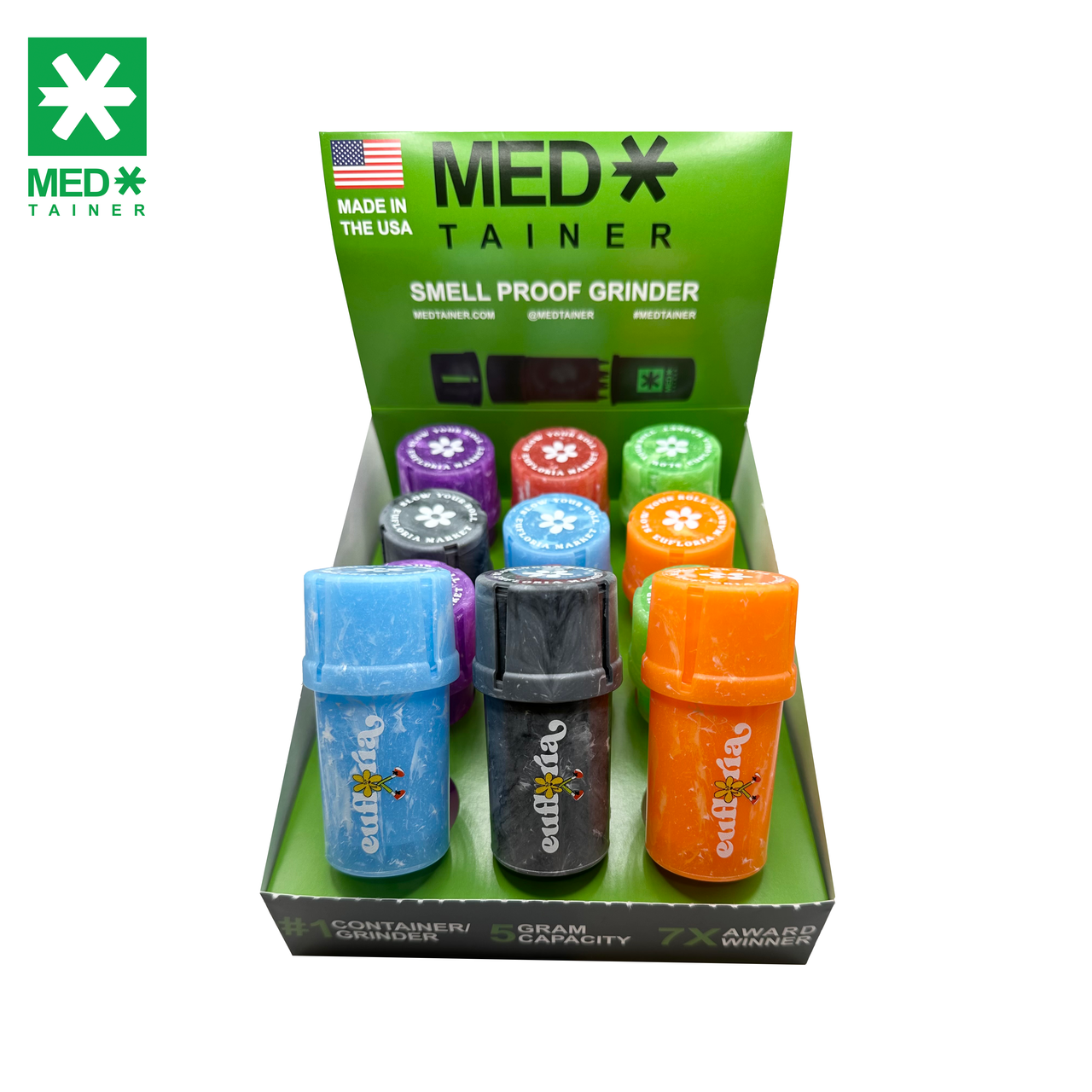 Eufloria Market Medtainer 12 Pack Display | Infinity Wholesale Group