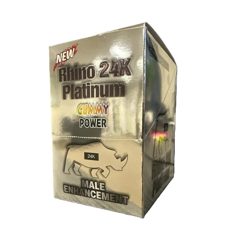 Rhino 24k Gummies 10 count Display| Infinity Wholesale Group