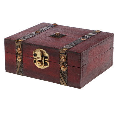 Vintage Style Wooden Jewelry Box - Ishka